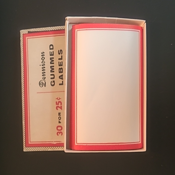 Dennison | Office | Vintage Dennison Gummed Labels | Poshmark